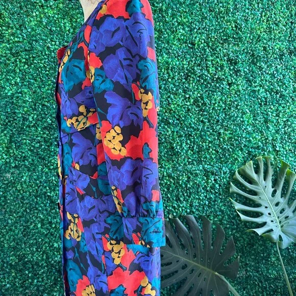 Caroline | Dresses | Vintage 8s Caroline Rohmer Paris Floral Printed ...